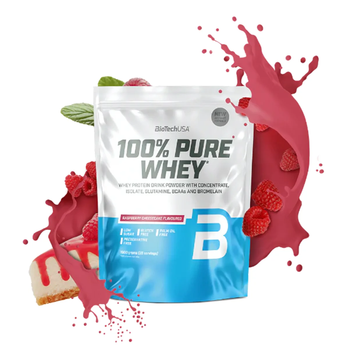 100% Pure Whey – 1 kg – 35 Servings – BioTechUSA - Comptoir Nutrition